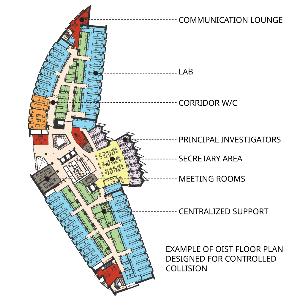 OIST floor plan of lab building | Okinawa Institute of Science and Technology OIST