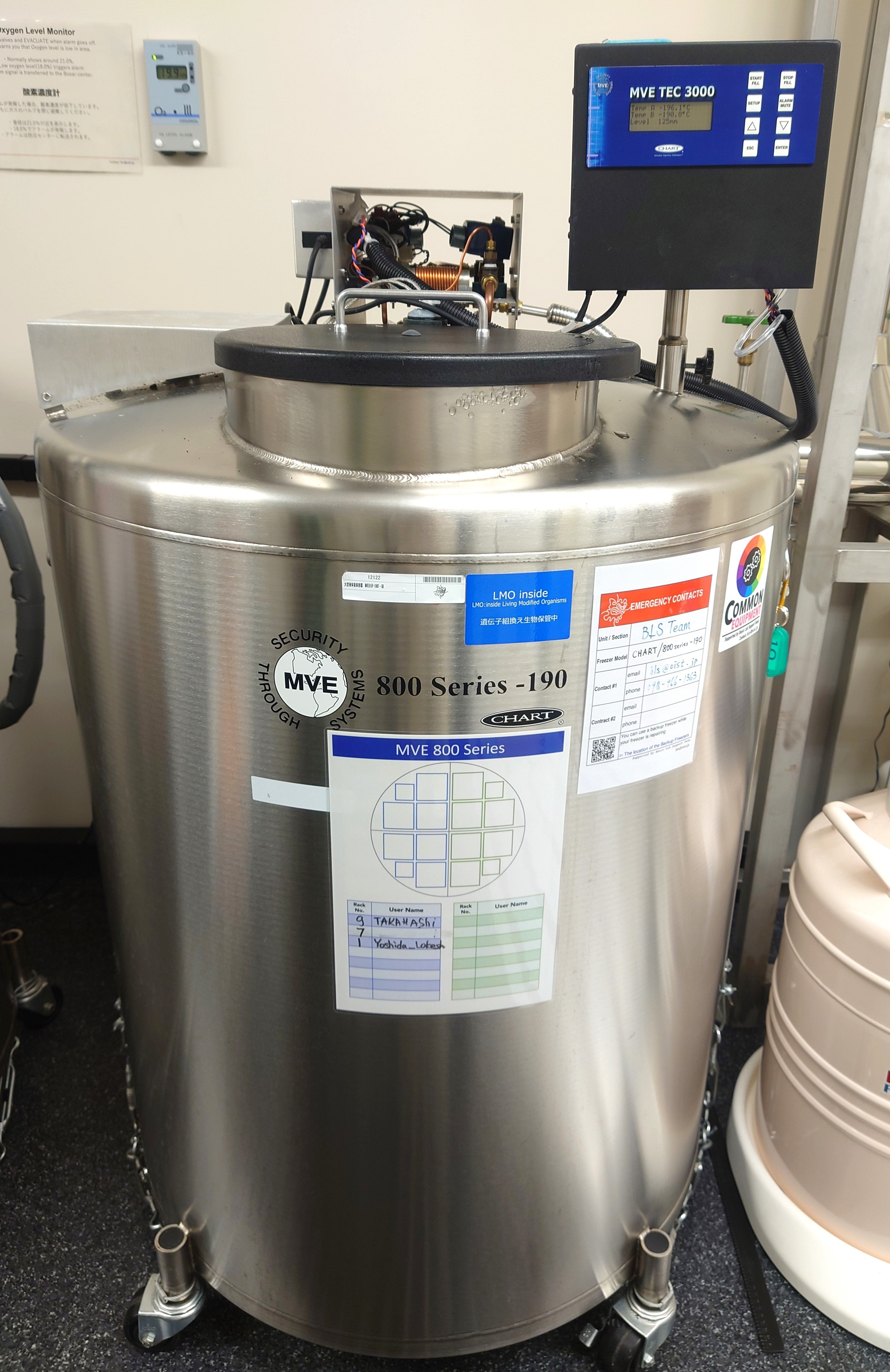 CF-BLSS_Equipment_Cryo Tank | Okinawa Institute of Science and ...