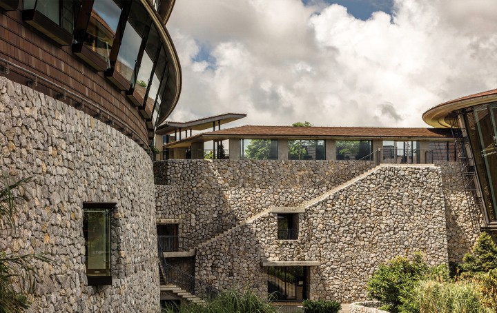 Exterior of Center Court with Lab 1 on the left | Okinawa Institute of Science and Technology OIST
