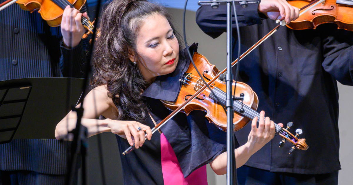 Eiko Kano plays a movement from the “Spring” concerto on “Rainville”, a ...