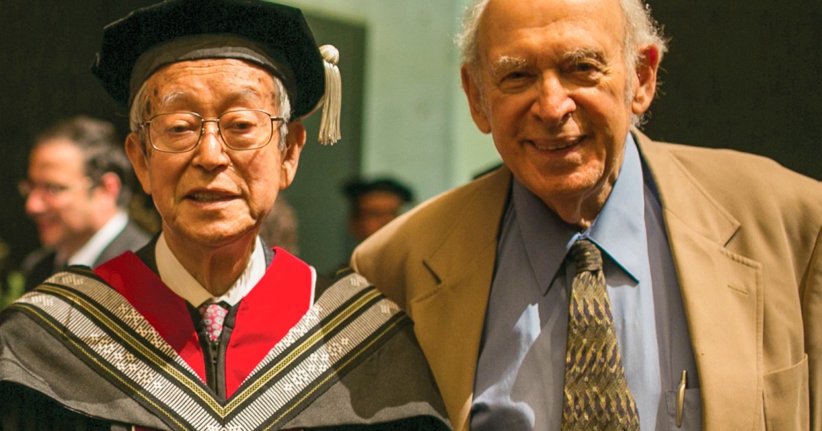 Jerome Friedman and Koji Omi in 2018 | 沖縄科学技術大学院大学（OIST）