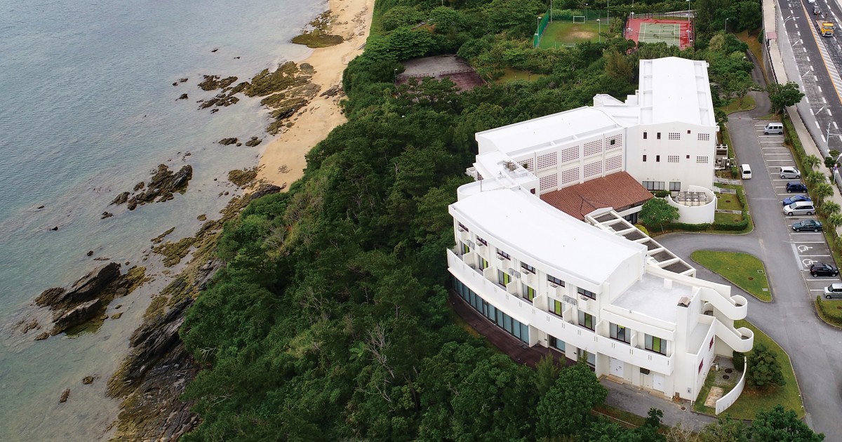 Seaside House hero aerial | Okinawa Institute of Science and Technology OIST
