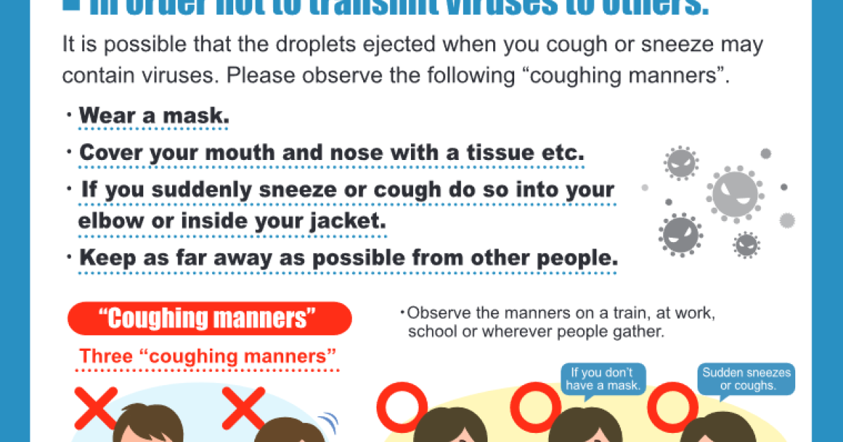 COVID-19 Coughing manners (English) | Okinawa Institute of Science and ...