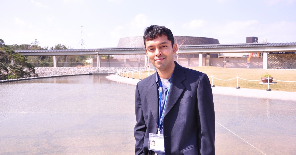 Professor Pinaki Chakraborty at the time of his arrival at OIST (2012 ...