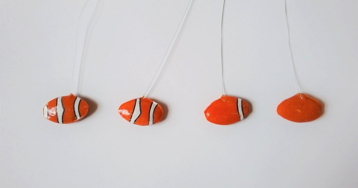 Photograph of the fish models used in the experiments to determine A ...