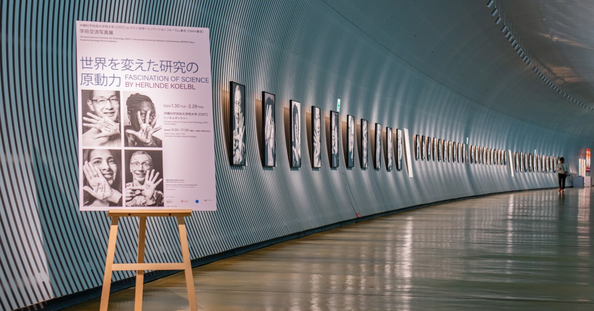 The photo exhibition “Fascination of Science” launched at OIST ...