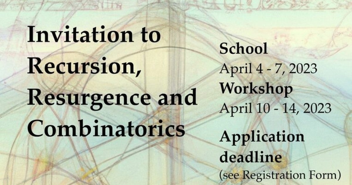 Invitation to Recursion, Resurgence and Combinatorics | Okinawa ...
