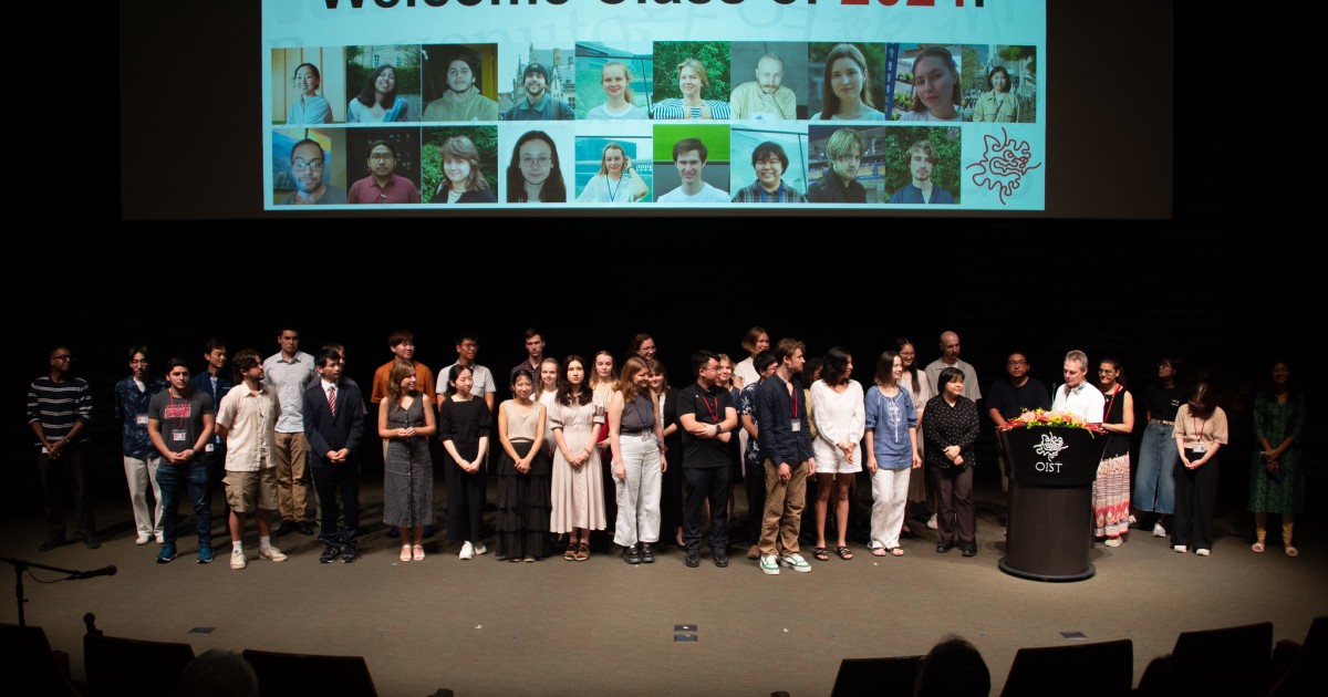 2024 new students group photo | Okinawa Institute of Science and ...