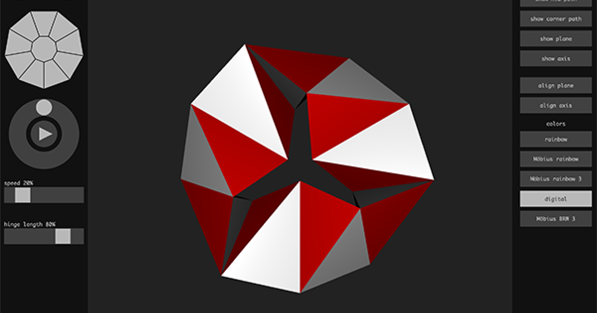 mmmu_ Interactive Visualization of the Möbius Kaleidocycle | Okinawa ...