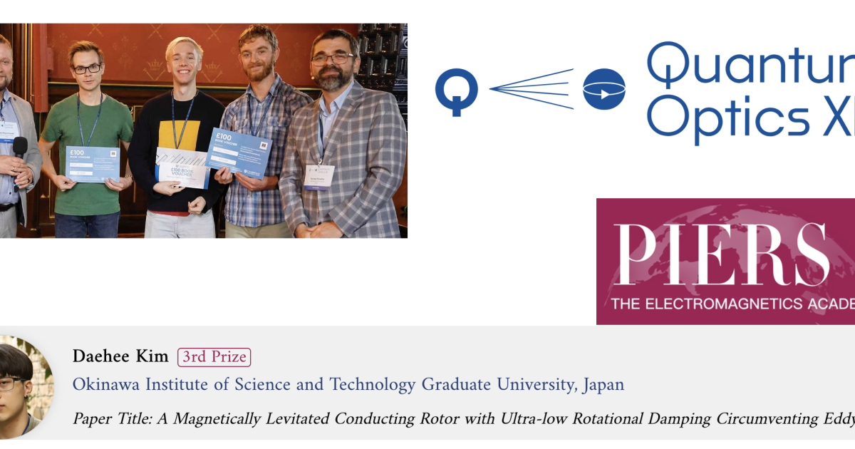 Conference poster prizes for two Quantum Machines students! | Okinawa ...