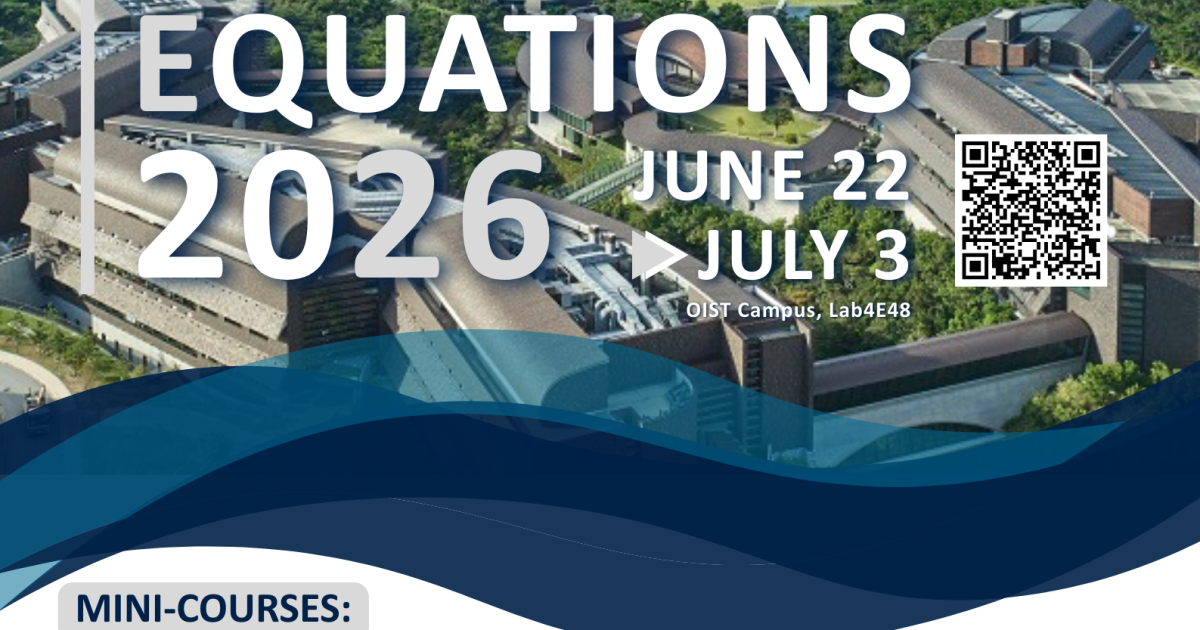 APDE Summer School 2026 Poster | Okinawa Institute of Science and ...