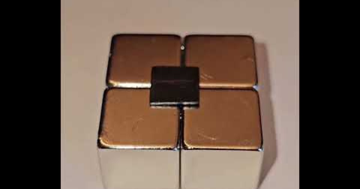 The graphite composite plate floats above magnets | Okinawa Institute ...