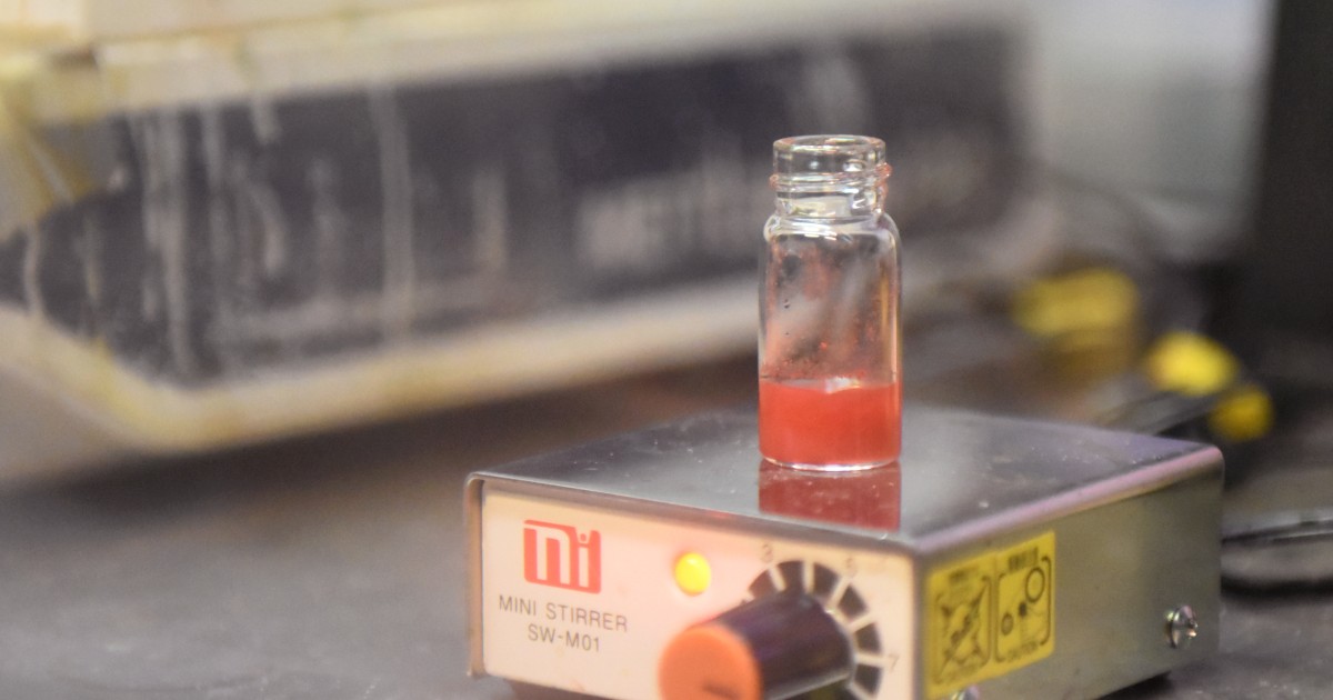 Red Solution Before Reaction | Okinawa Institute of Science and ...