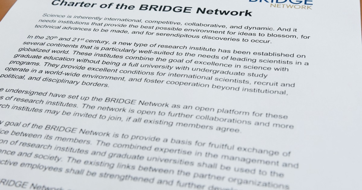 Charter of the BRIDGE Network | Okinawa Institute of Science and ...