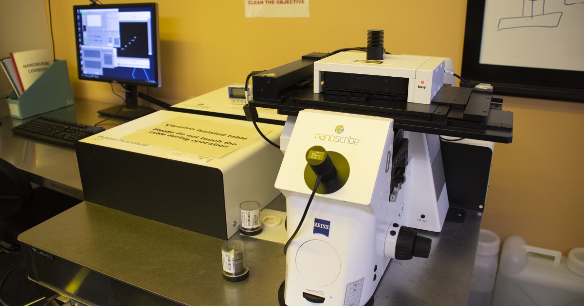 Nanoscribe 3D printing machine | Okinawa Institute of Science and Technology OIST