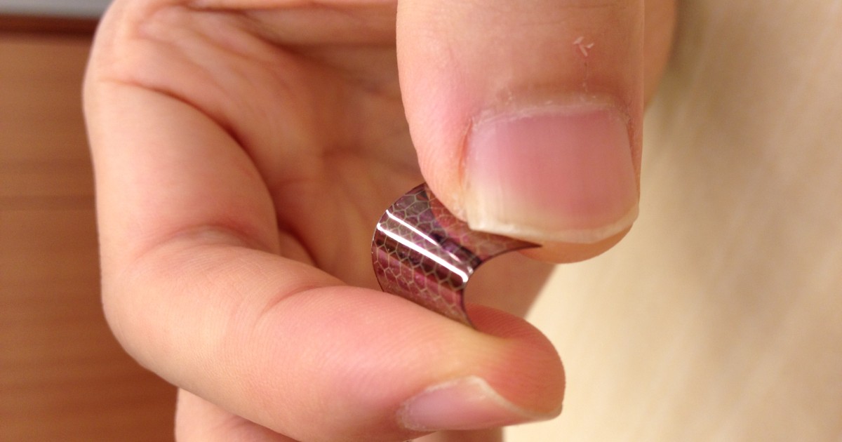 The flexible transparent electrode - Flextrode | Okinawa Institute of ...